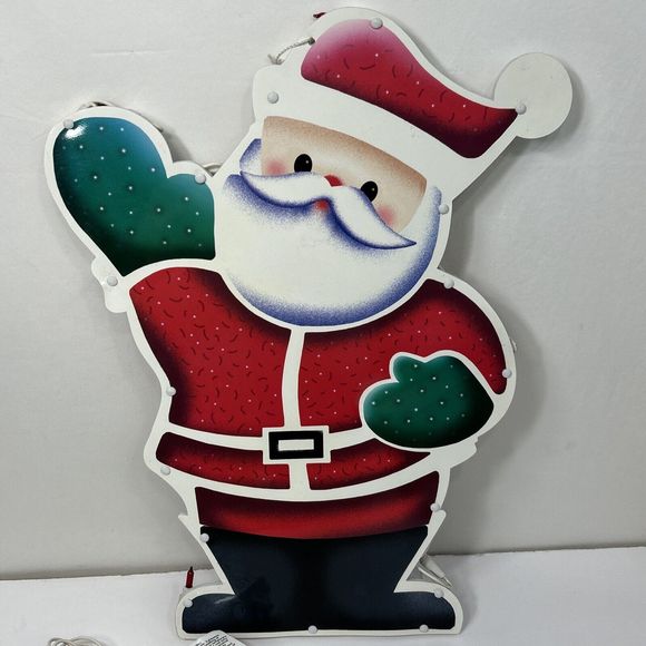 JMC Impact | Accents | Jmc Christmas Lighted Waving Santa Claus Window ...